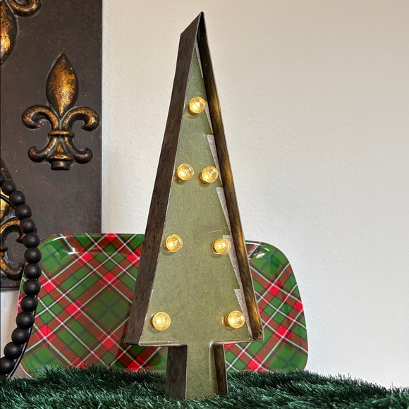 Holiday | Rustic Light Up Marquee Christmas Tree Os | Poshmark